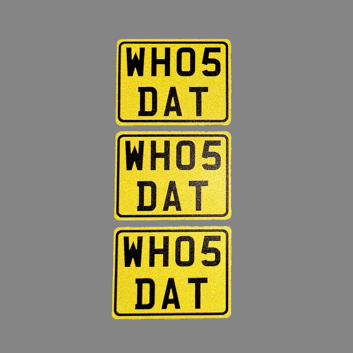 x3 Reflective WH05DAT Stickers
